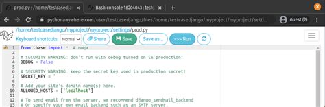 Setup CodeRed CMSWebsite On Pythonanywhere