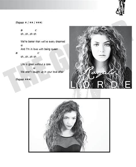 Royals Lorde คอร์ดเพลง The Guitar Mag