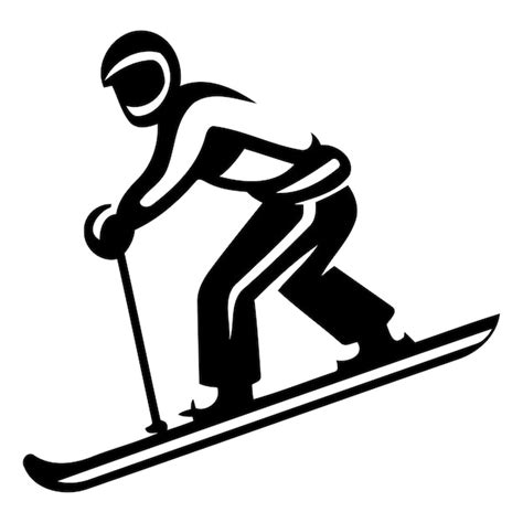 Premium Vector Skier Icon Logo Design Element Skier Vector Illustration