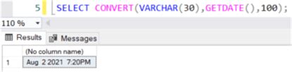 Examples For SQL CAST And SQL CONVERT Functions