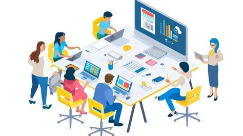 Collaborative Team Brainstorming Session For Business Growth And