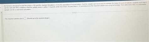 Solved Sarplo Sien Lor A Real Worid Calcuation The Requeed Chegg