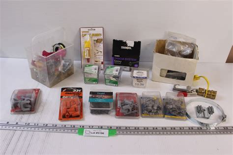 Hardware Lot Marrettes Wood Screws Caulk Buddy Clamps Misc