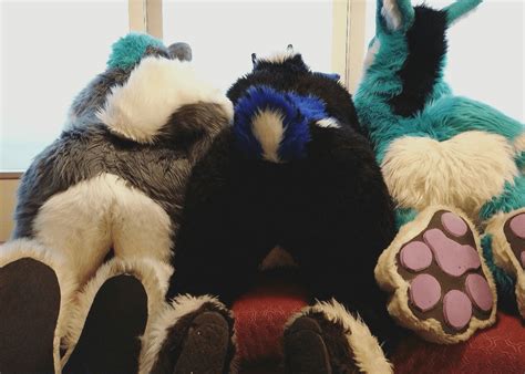 The Butts Of Skycabbit Gusgoat And Ragesergal Rfursuitbutts