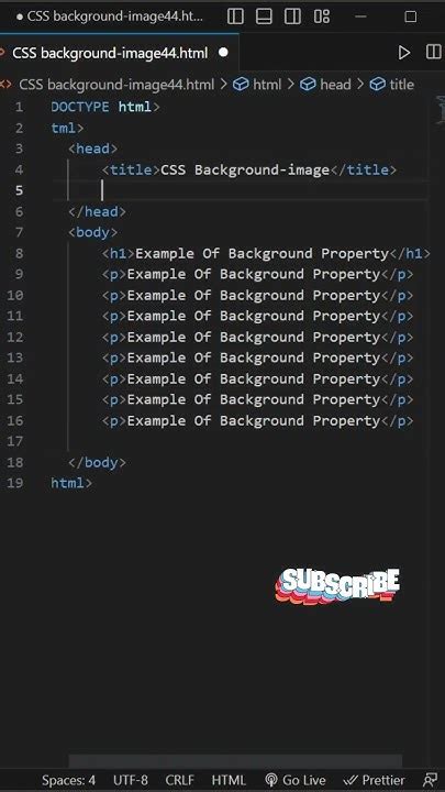 🧑🏻‍💻 Set Background Image Html Css Html Trending Shorts Youtube