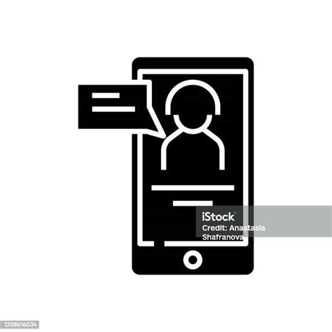 應用助手黑色圖示概念插圖向量平面符號字形符號向量圖形及更多互聯網圖片 互聯網 人 人工智能 Istock