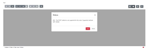 405 The POST Method Is Not Supported For This Route Supported
