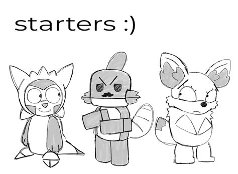 Redraw Sorta Im Thinking About Making A Starters Animation Soon Lol