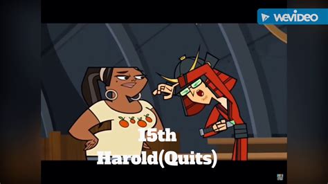 Total Drama World Tour Elimination Order