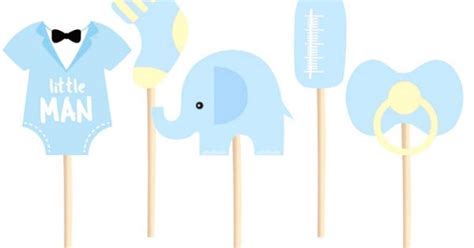 Toppery Pikery Na Babeczki Baby Shower Niebieskie