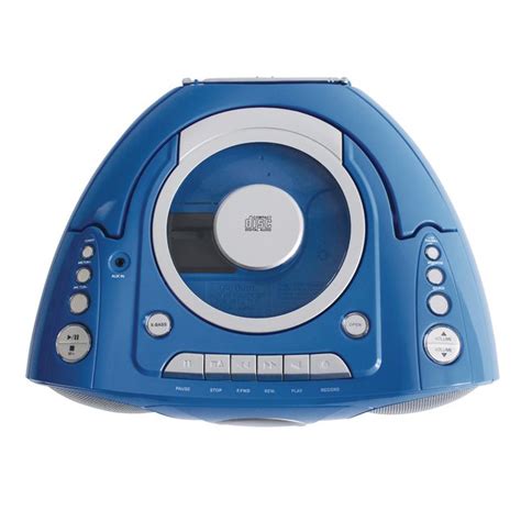 Portable Bluetooth® Cd Player With Cassette And Fm Radio Boom Box