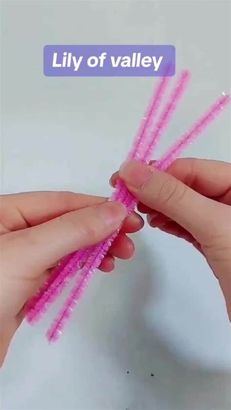 🌷🌷🌷tulips Made With Pipe Cleaners Very Easy Video Flower Diy