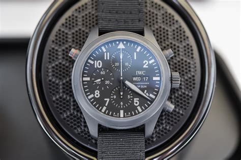 Iwc Pilots Watch Double Chronograph Top Gun Ceratanium Iw371815