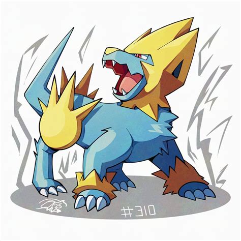 Manectric Pokemon Drawn By Mistray Art Danbooru