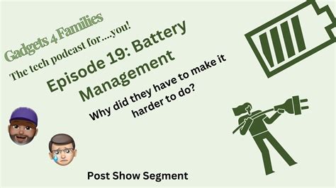 G4f 19 Battery Management Post Show Segment Ios17 Youtube