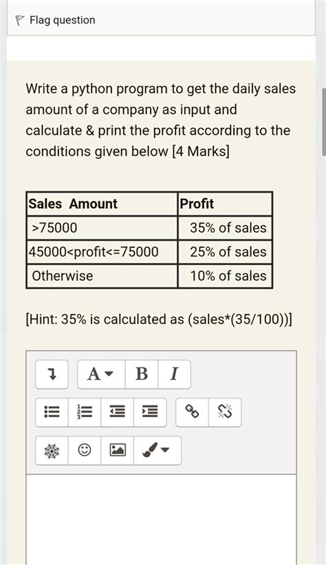 SOLVED Write A Python Program To Get The Daily Sales Amount Of A Company As Input And Calculate