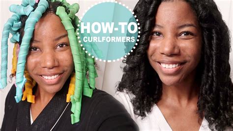 Curlformers Tutorial For Stretched Curls On Natural Hair Youtube
