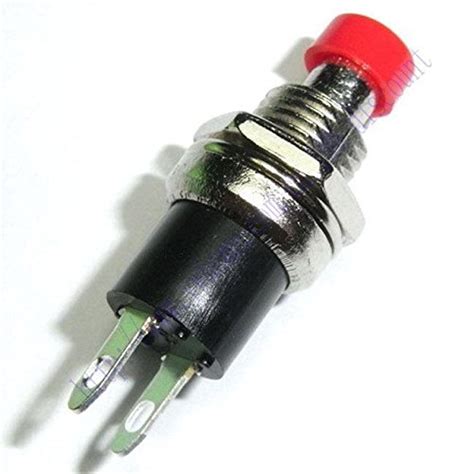 New X MOMENTARY Push Button Switch DC V A Red Knob PBS Amazon Com Industrial