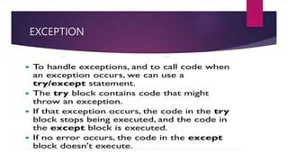 Exception Handling In Python For Students Py Pptx