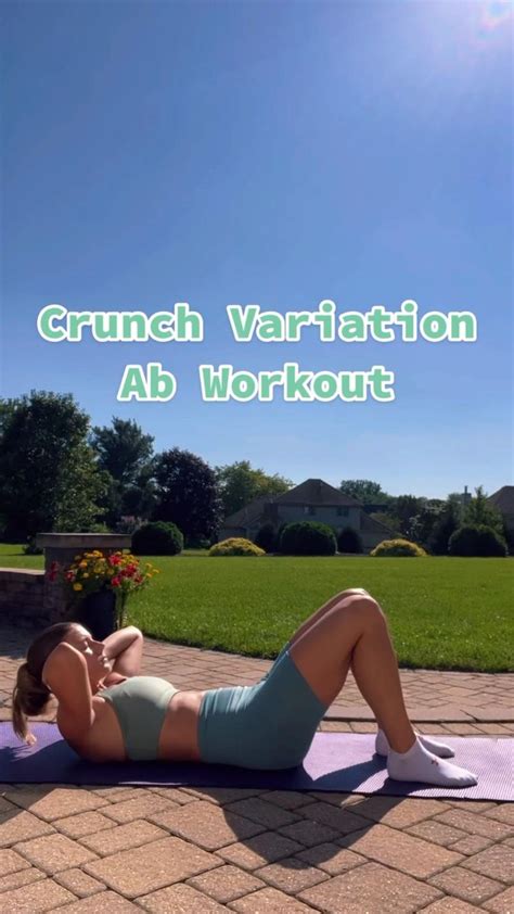 Crunch Variation Ab Workout Screenshot At The End Workout Videos
