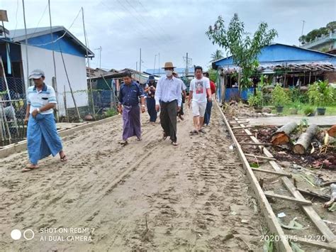 လှိုင်သာယာ အနောက်ပိုင်း မြို့နယ်၌ လမ်းကွန်ကရစ်လမ်းခင်းဆောင်ရွက်ရန် မ