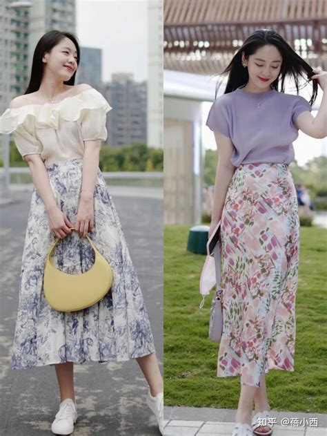 原来今年都流行穿 过膝裙”，简约时髦且有气质，微胖集美爱极了 知乎