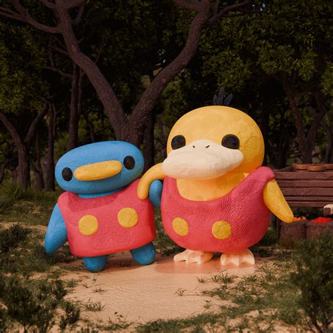 Happy Pokémon Day Psyduck Ft My Duck In Pink Overalls Oc R Pokemon