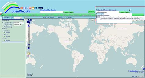 openwebgis is free online gis integrating your map service and