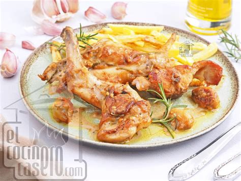 Conejo Al Ajillo Para Personas El Cocinero Casero Carnes