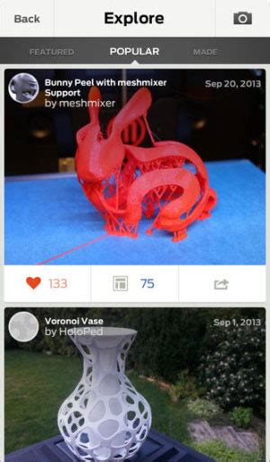 Makerbot Thingiverse Launches First Ios App To Browse 3d Printing Projects