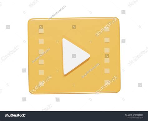 Video Icon 3d Rnder Illustration Stock Vector Royalty Free 2417365587 Shutterstock