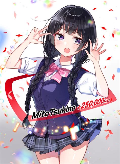 Tsukino Mito Nijisanji Drawn By Yukiko Tesseract Danbooru