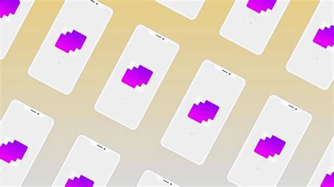 A Demonstration Of The Mobile Phone App Icon On A Screen Motion Rows Of Mobile Phone Screen