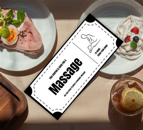 Editable Massage Coupon Template T Voucher Canva Etsy