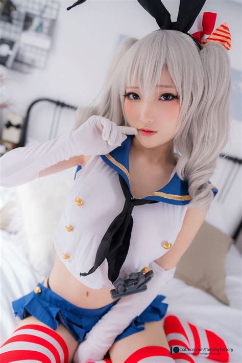 Shimakaze Kantai Collection Cosplayer Xiao Ding [part 1] R