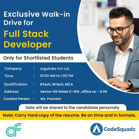 codesquadz on linkedin walkindrive jobopportunity hiringnow