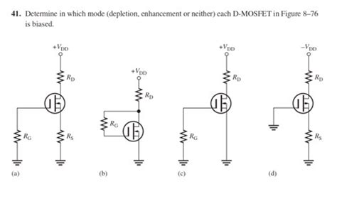 Solved 41 Determine In Which Mode Depletion Enhancement