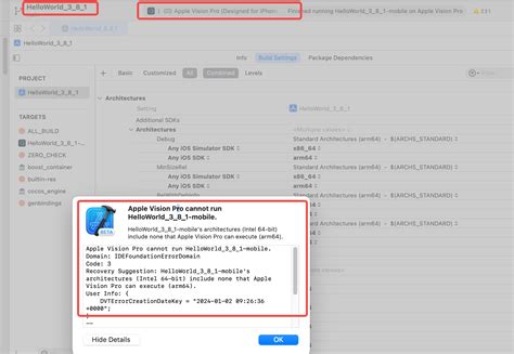 creator 3 8 1项目或cocos2d x项目如何在apple vision pro模拟器上运行？求大神解答 creator 3