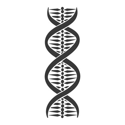 Ai Generated Silhouette Gene Dna Mutation Symbol Black Color Only