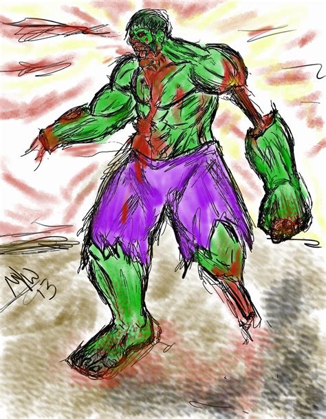 Zombie Hulk Smash By Dorkaboutart On Deviantart