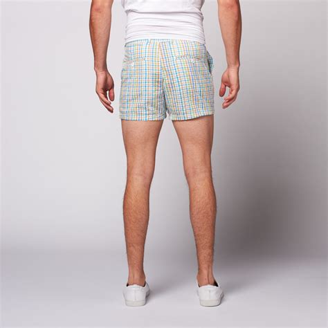4 Inseam Seersucker Shorts Mint Ocean 36 Postmarc Touch Of