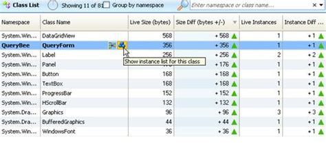 profiling the memory usage of a application with ants memory