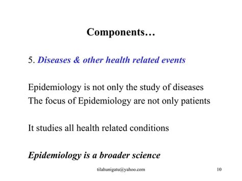 Epidemiology Notes Ppt