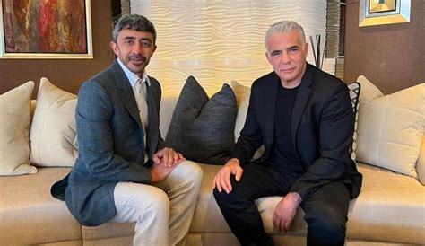 لقاء بين ابن زايد ولابيدفي أبو ظبيماالقضية؟ قناة العالم الاخبارية