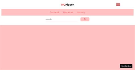 Hqplayer Codesandbox