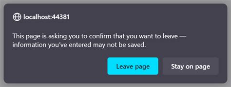 Controlling And Preventing Navigation Events In Blazor Using