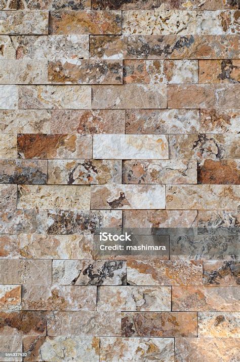 Latar Belakang Dinding Batu Tekstur Cladding Batu Bata Coklat Foto Stok Unduh Gambar Sekarang