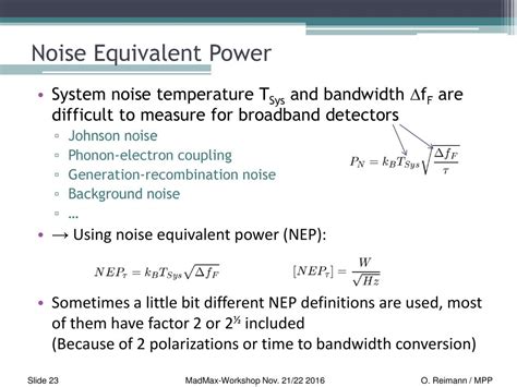 Detector Receiver “cold” Measurements Ppt Download