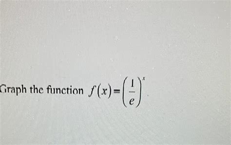 Solved F X E Graph The Function F X Chegg Com