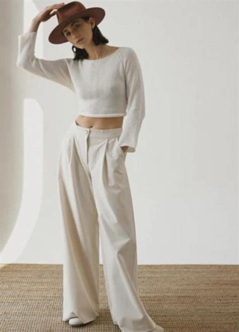 Лляні брюки палаццо — ціна 499 грн у каталозі Брюки Купити жіночі речі за доступною ціною на